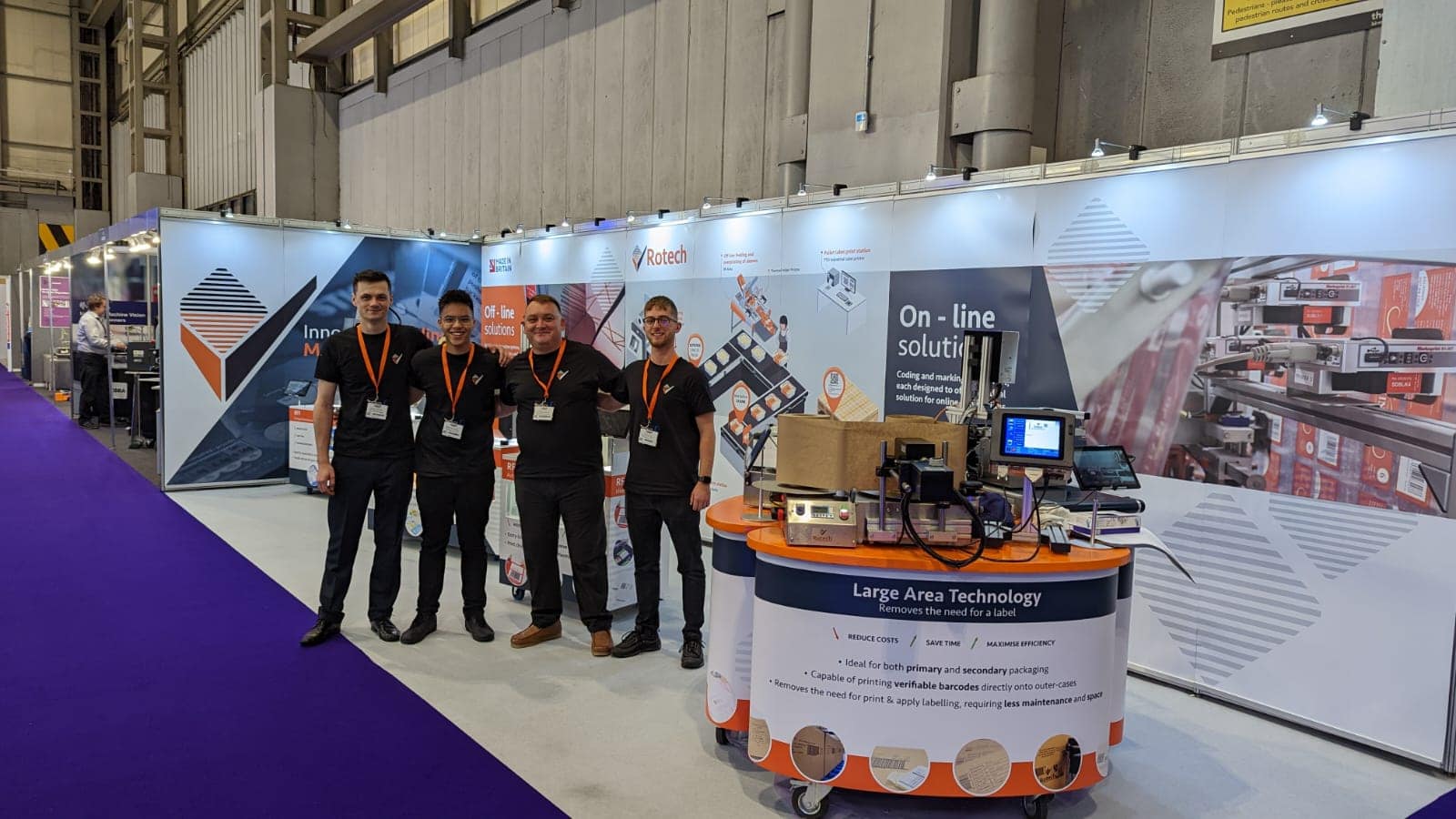 Bag and pouch coding at PPMA 2023 | Rotech Machines Limited