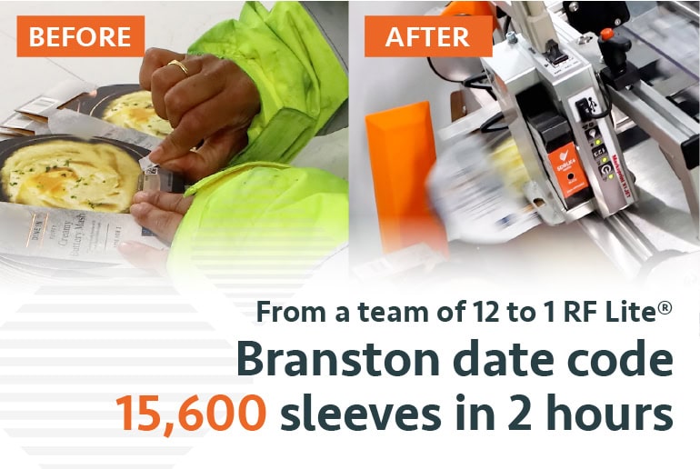 Branston Potatoes | From Hand Labelling to a RF Lite Coding System